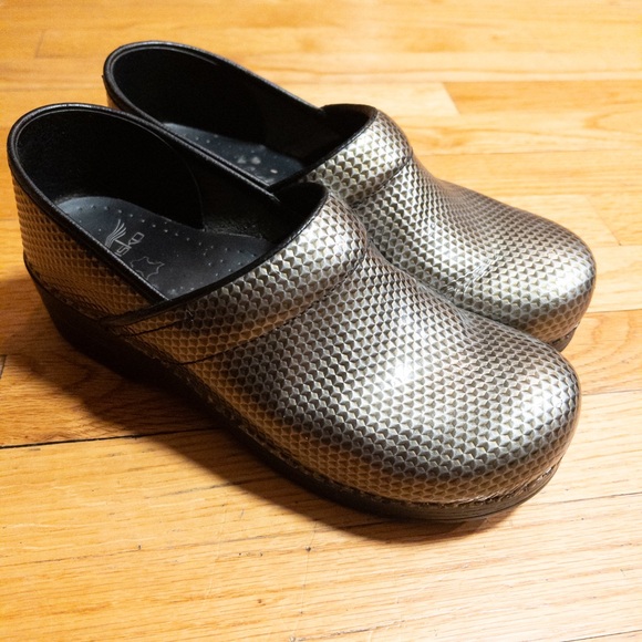 Dansko | Shoes | Dansko Metallic Pattern Clogs | Poshmark